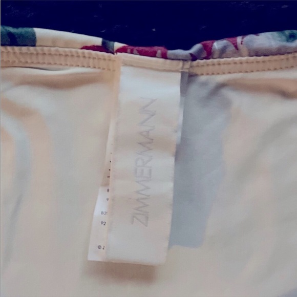 Zimmermann | Swim | Zimmermann Set Tan Red Green Floral Print Bikini ...
